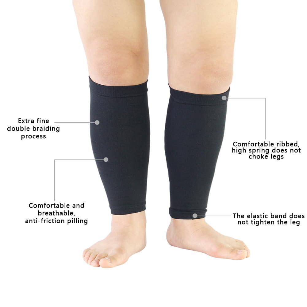 Calf Compression Sleeves for Men & Women - Shin Splint Support Brace ...