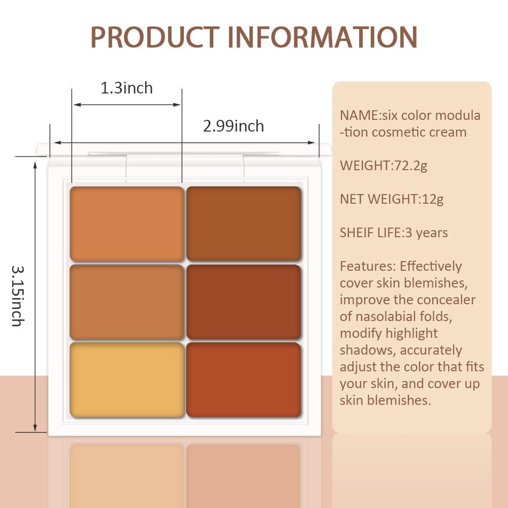 Waterproof Color Corrector Palette for Dark Circles, Red Marks & Scars ...