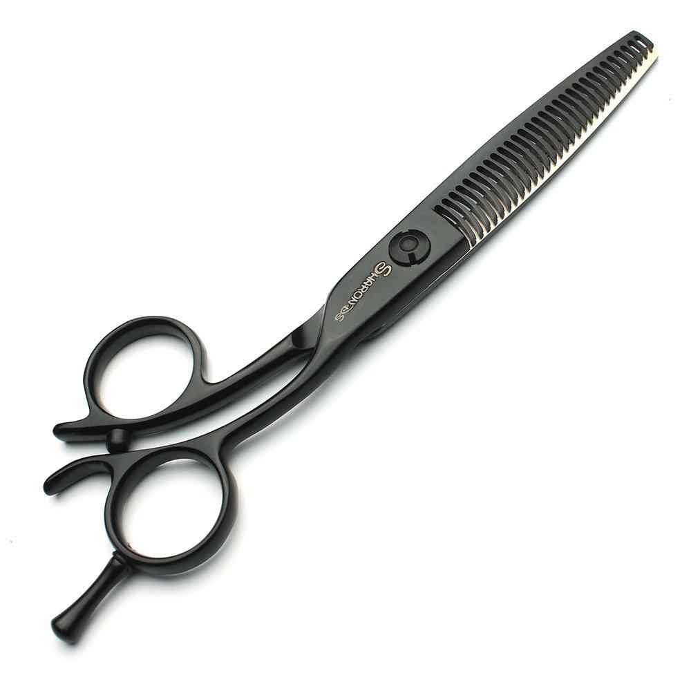 6 Black Hair Cutting Scissors Kit - Japanese Hairdressing Scissors for ...