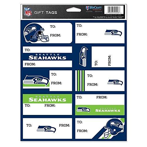 Seattle Seahawks NFL Gift Tag Sheet | WinCraft | 8.5 x 11 | Buy Now ...
