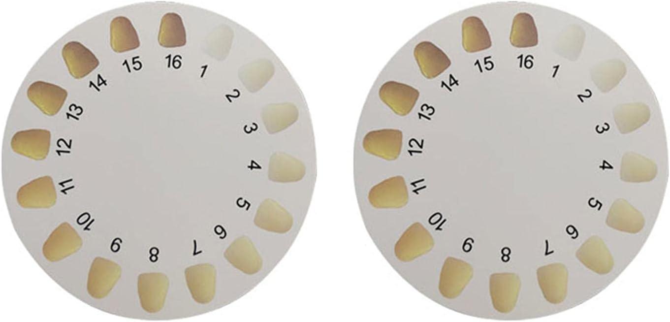 Fyearfly Tooth Color Shade Chart - 3pcs Teeth Whitening Color ...