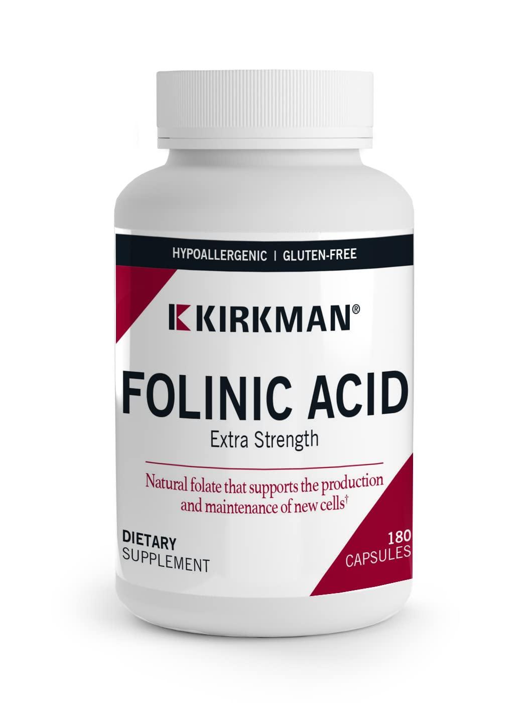 Folinic Acid 800mcg Capsules - Hypo - 180ct | High Quality Supplement ...