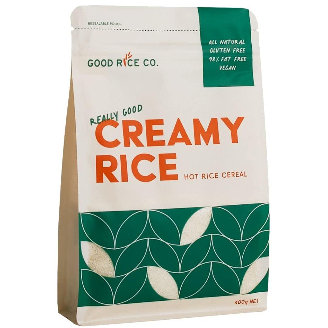 Good Rice Co. Creamy Rice - 100% Natural Hot Rice Cereal - Unflavoured ...