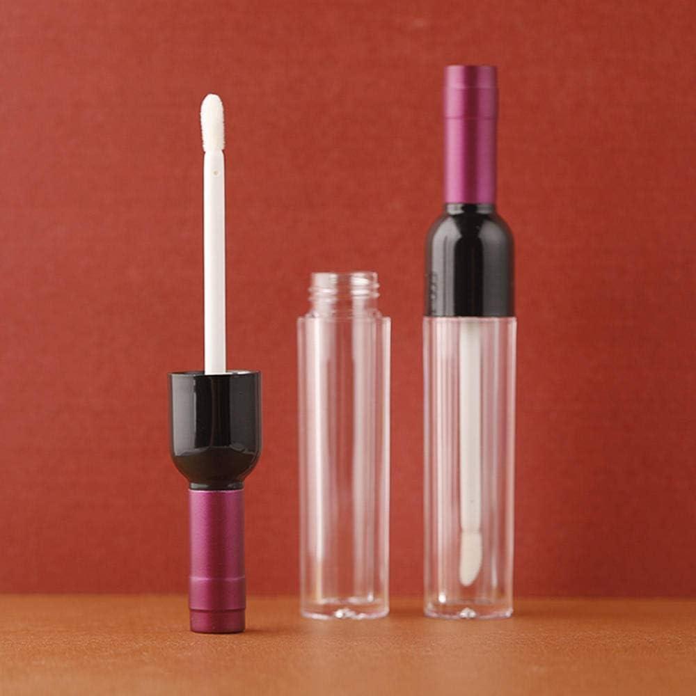 Healthcom 10 Pcs 5ml Empty Wine Bottle Shaped Lip Gloss Tubes - Mini ...