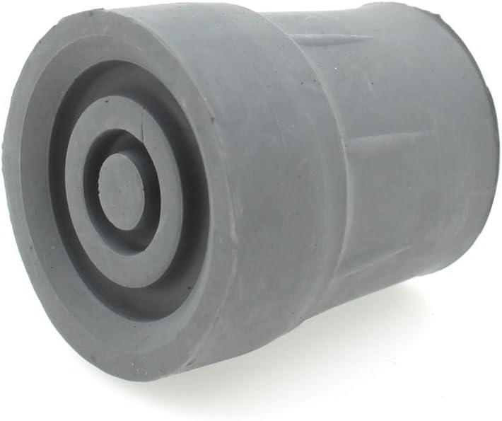 Pack of 2 Grey 25mm Z-Type Heavy Duty Rubber Ferrules for Walking ...
