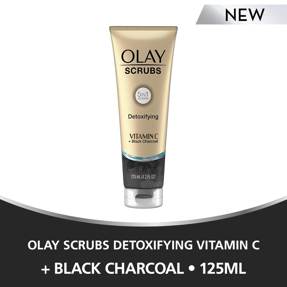 Olay Vitamin C & Black Charcoal Detox Face Scrub 4.2 oz | Buy Now with ...