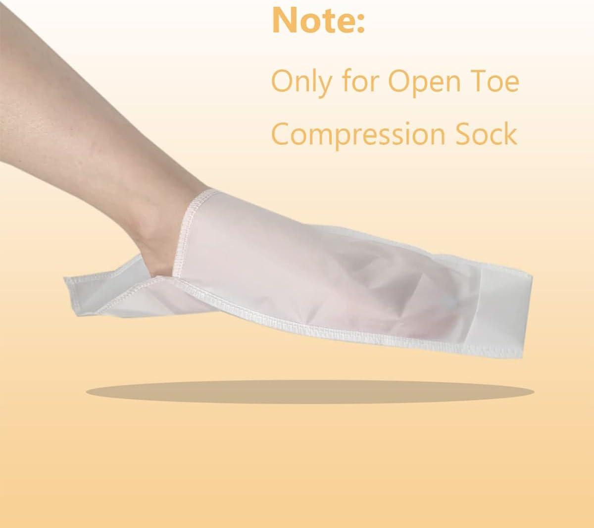 Compression Socket with Open Toe - Easy Use for Seniors Disabled ...