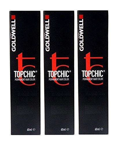 Goldwell Topchic 8NN Light Blonde Extra - Permanent Hair Color (3 x 60 ...