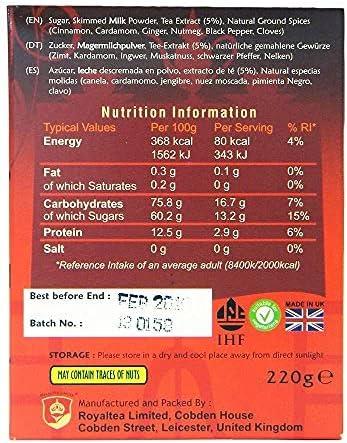 Royal Chai Premium Instant Tea Masala - Sweetened - 2 x 220g Pack | Buy ...