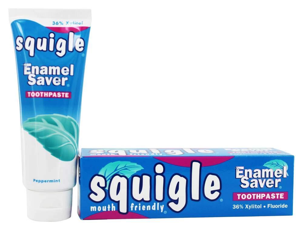 Squigle Enamel Saver Toothpaste - Canker Sore Treatment, SLS Free, 36% ...