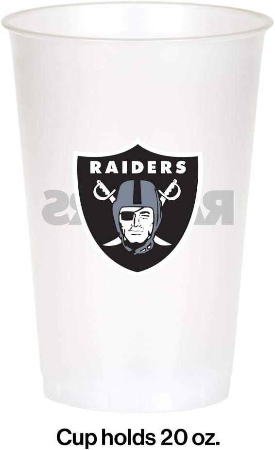Las Vegas Raiders Plastic Cups - 24 Count | Creative Converting 20 oz ...