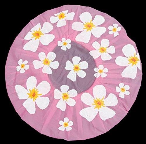 Buy Pink Floral Shower Cap | Stylish & Waterproof Shower Hood for Women ...