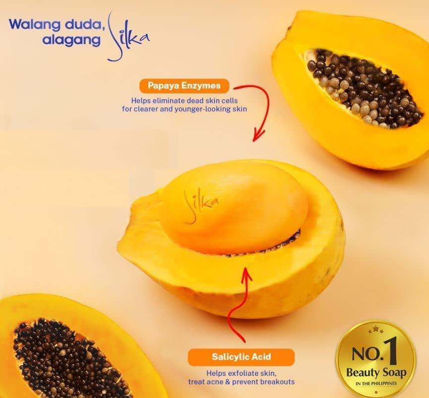 Silka Papaya & Herbal Soap 6 X 135G by SILKA