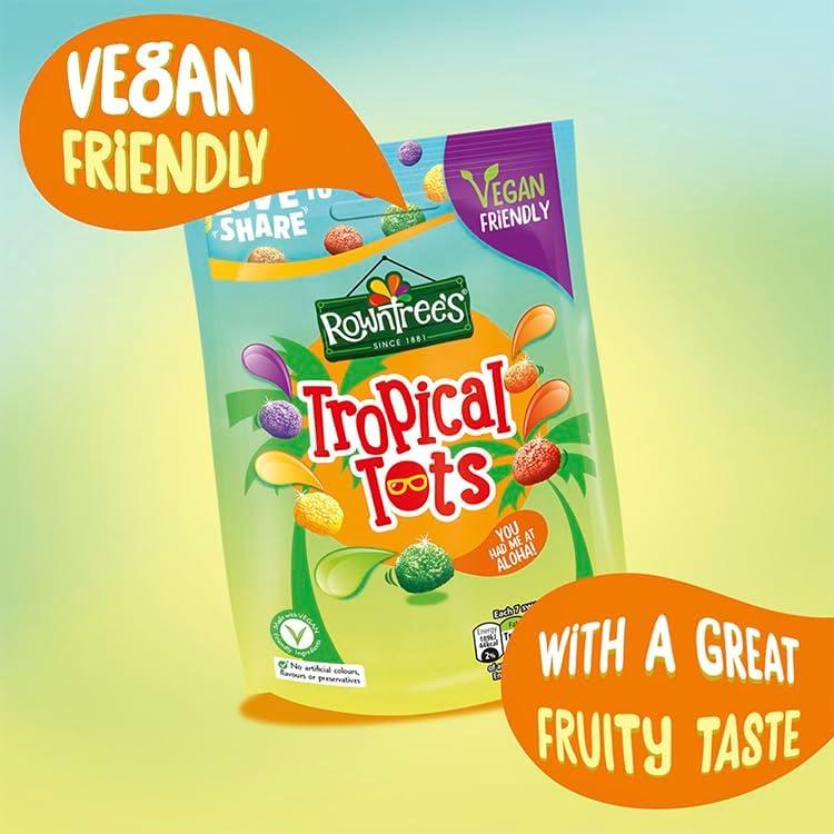Rowntree's Tropical Tots Vegan Sweets 140g | Sharing Bag | Buy Online ...