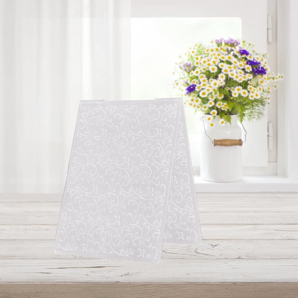 3-D Textured Impressions Background Embossing Folder Lace Vine Pattern Plastic Embossing Folder ...