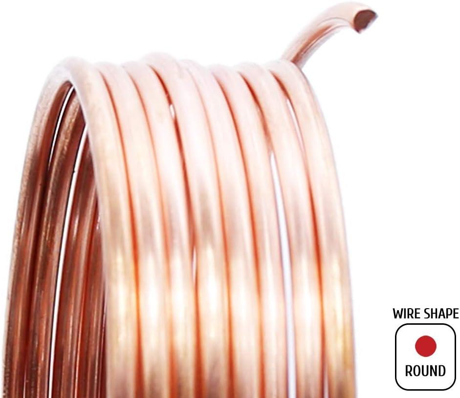 Craftwire USA 10 GA Dead Soft Copper Wire - 1/2 LB | Round Bright Dead ...