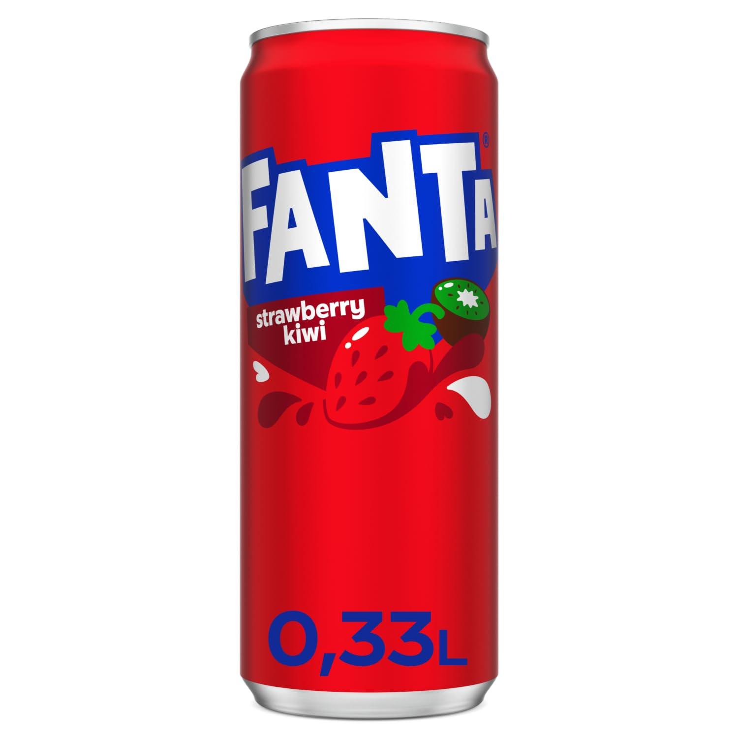 Fanta Strawberry & Kiwi - Sparkling Soft Drink (24 x 330 ml) - Exotic ...