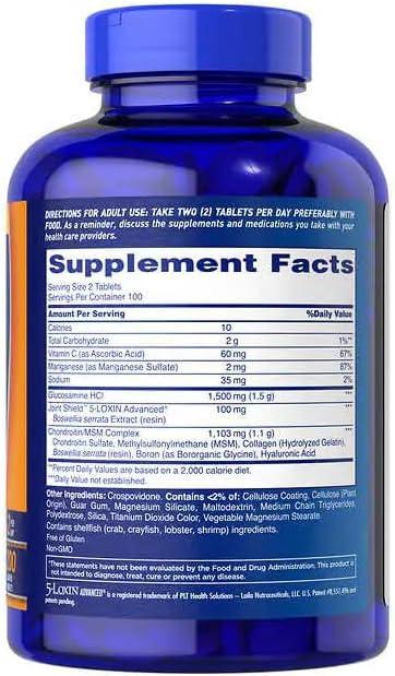 Osteo Bi-Flex Triple Strength 200 Tablets with Travel Pill Organizer ...