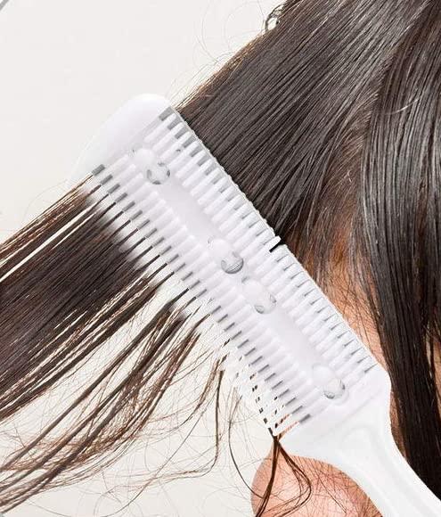 ALAZCO Combo Set: White Plastic Double Edge Razor Comb Hair Beard ...