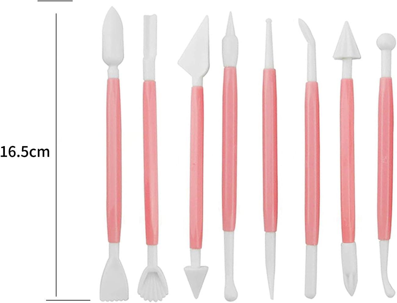 36-Piece Plastic Clay Tools Set - Assorted Colors for Crafts, Sculpting ...