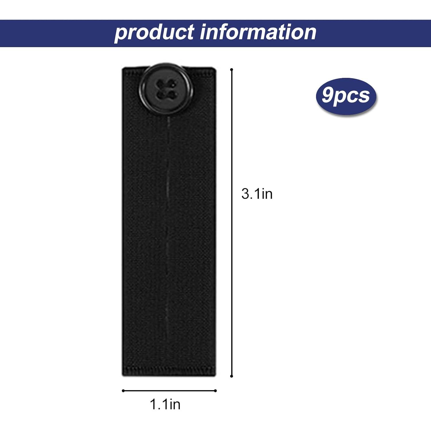 9PCS Elastic Waist Extenders - Adjustable Button Extenders for Pants ...