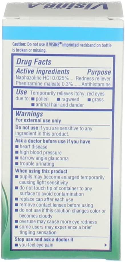 Visine-A Multi-Action Eye Allergy Relief Drops 0.5oz Twin Pack | Buy ...