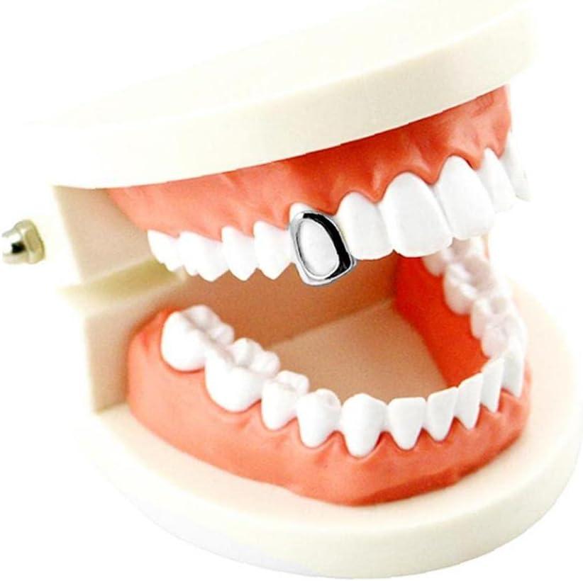 Buy 1 Piece Shiny Hip-Hop Rapper Mouth Cap | Copper Hollow False Teeth ...