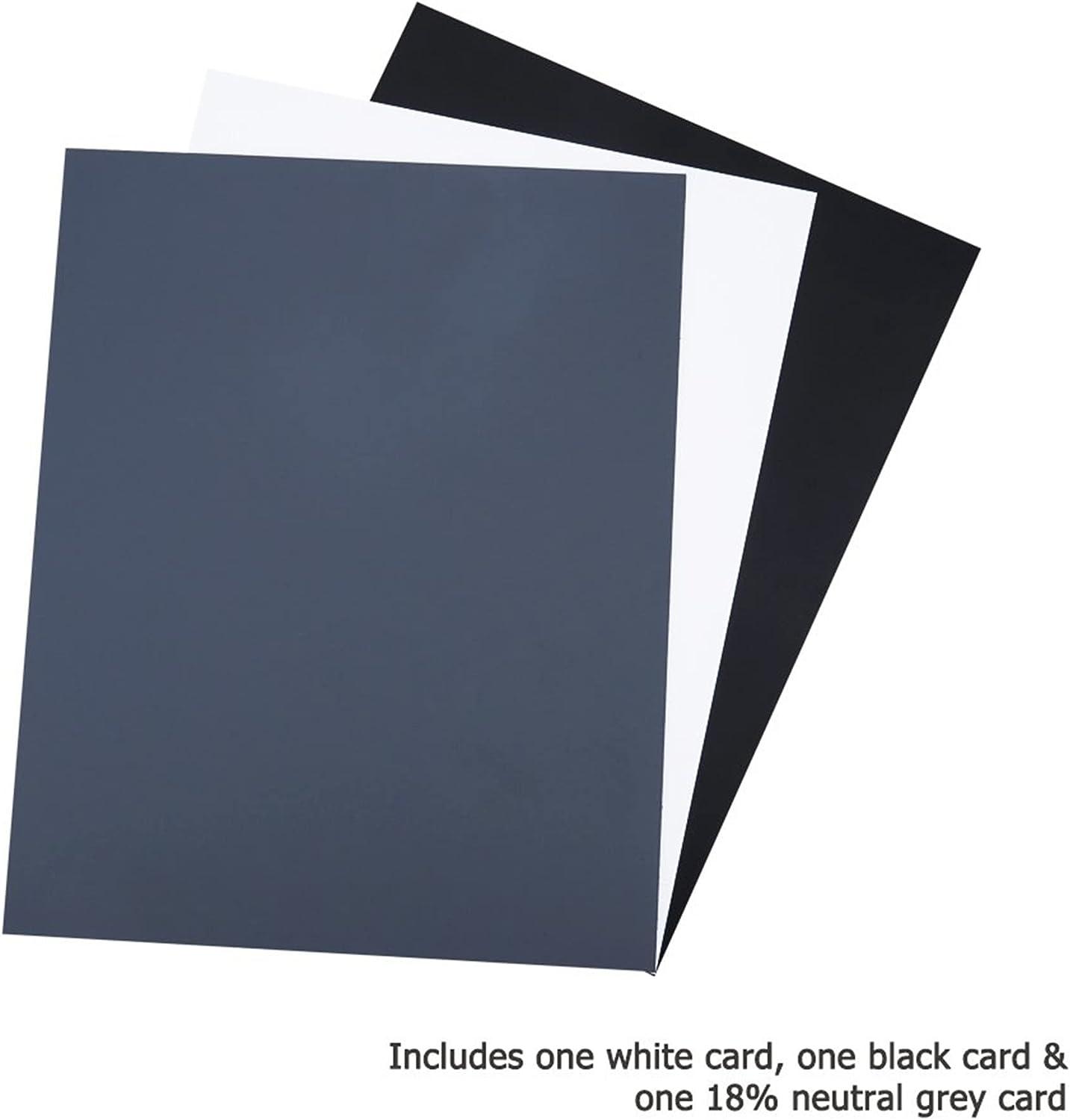 JJC 3-in-1 Pack A4 Size Water Resistant Photography Color Balance Cards ...