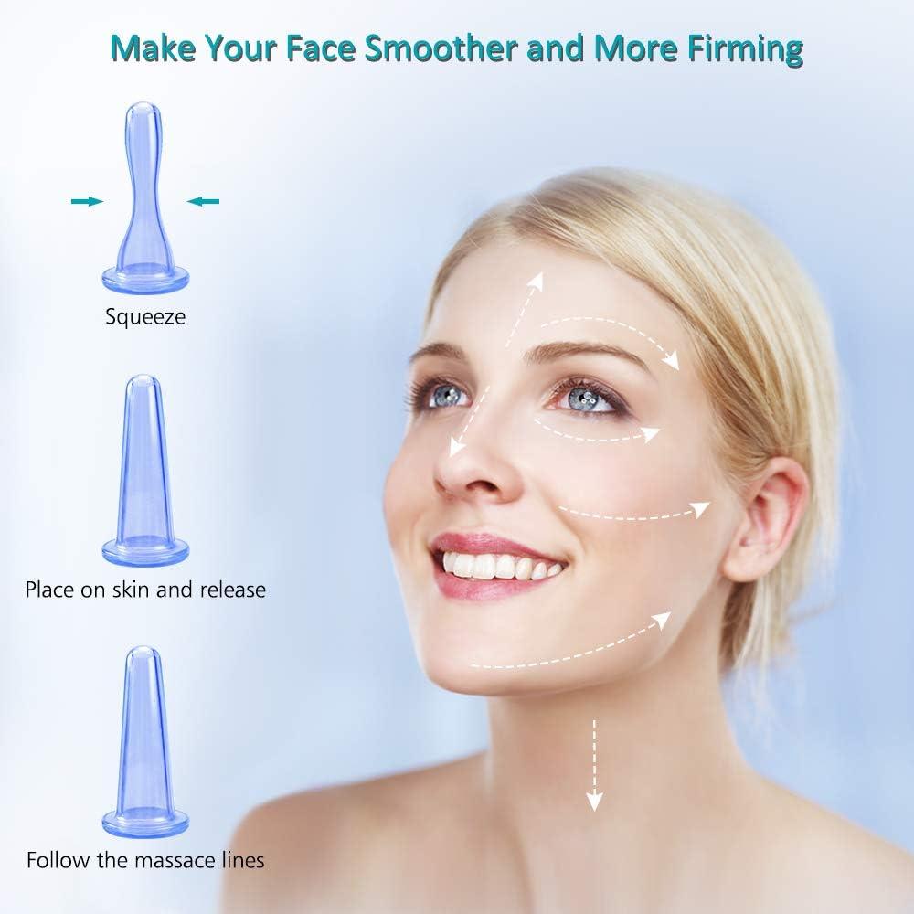Silicone Cupping Set - 7 PCs Anti-Aging Massage Device for Body & Face ...
