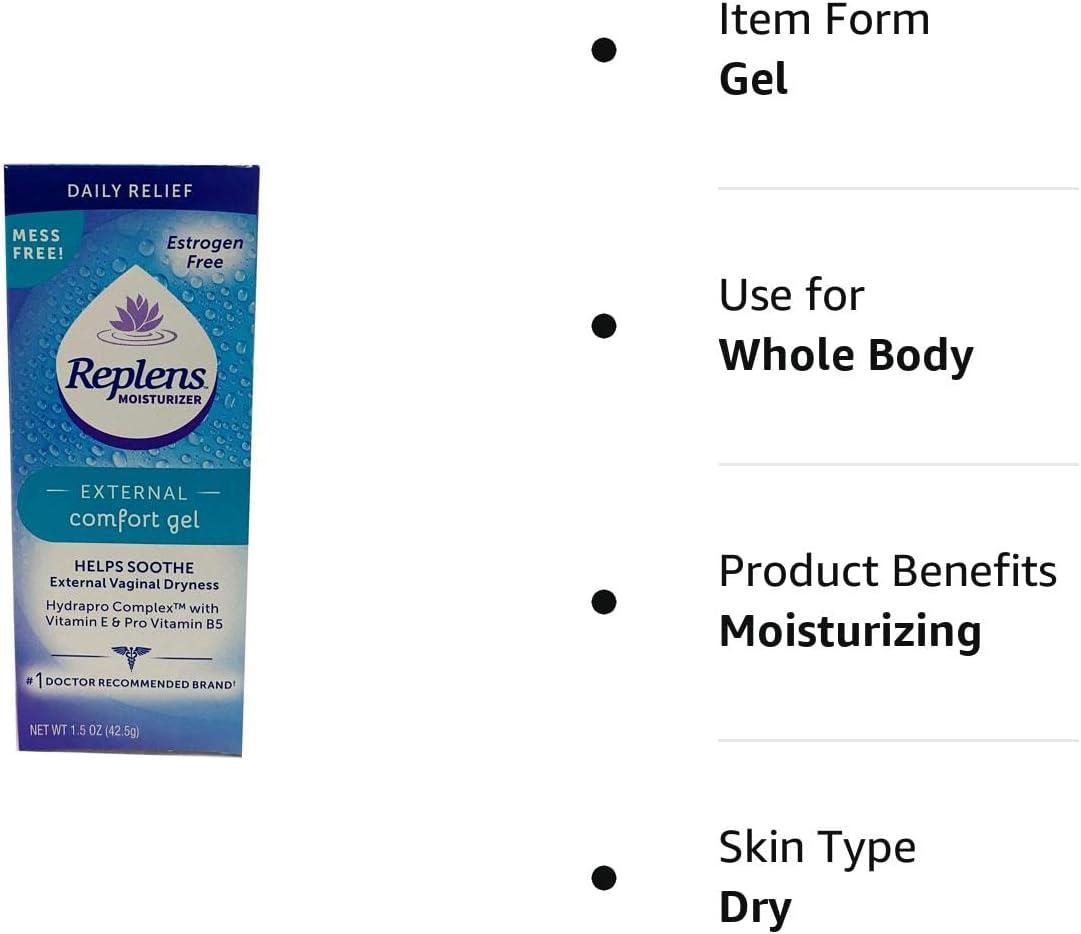 Replens External Comfort Gel 1.5oz (Pack of 2) | Hydrating and Soothing ...