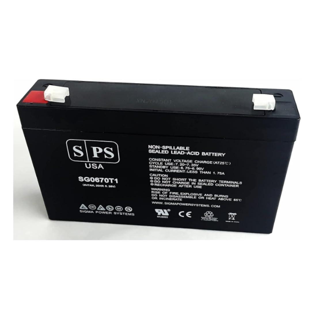SPS Brand 6V 7Ah Replacement Battery for UB670 D5734 PS670 - Fast USA ...