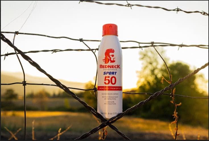 Redneck Sunscreen 6 Oz SPF 50 Sport Spray - Water/Sweat Resistant, Reef ...