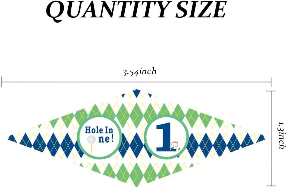 VOWFOO Golf Themed Toothpick Flags 20 PCS Hole In One 1st Birthday Golf ...