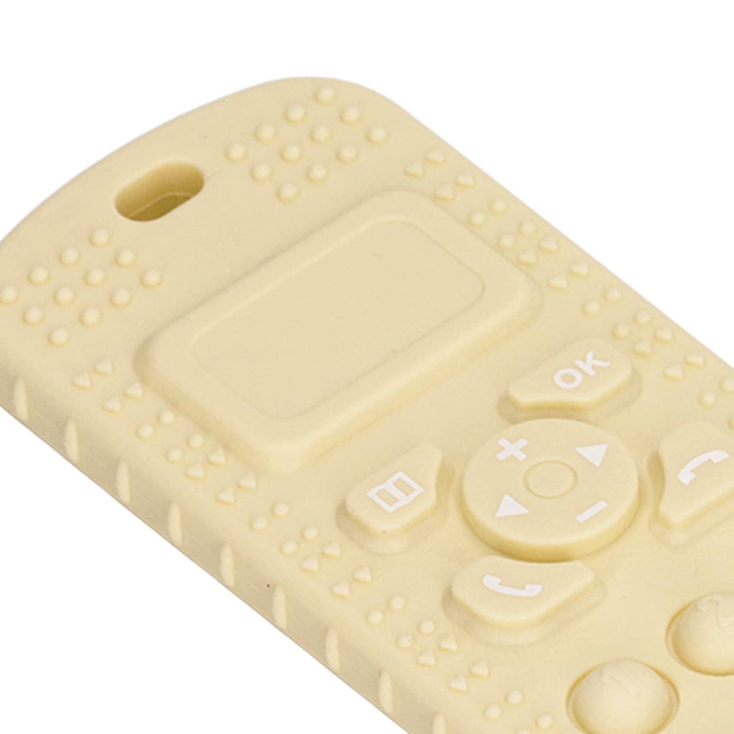 Baby TV Remote Teething Toy - Soft Silicone Gum Relief Sensory Toy ...