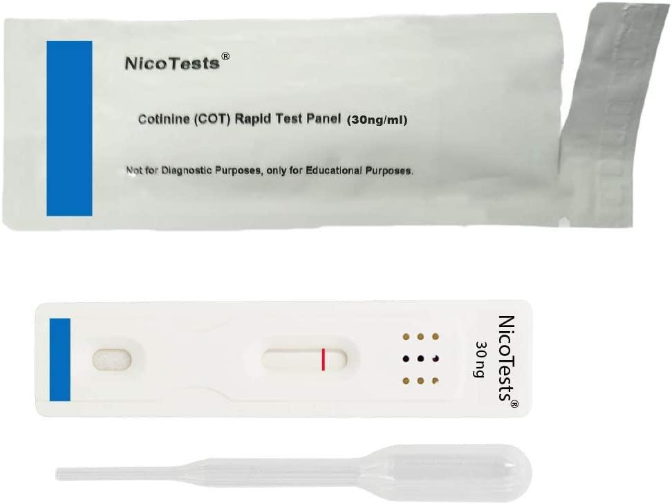 Saliva Nicotine Test 5-Pack by NicoTests - Easy and Accurate Smoking ...