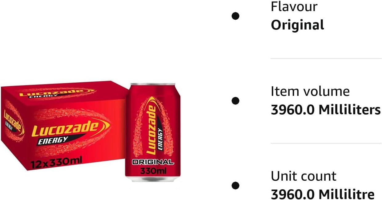 Lucozade Energy Original 12x330ml: Buy Online for a Quick Energy Boost ...