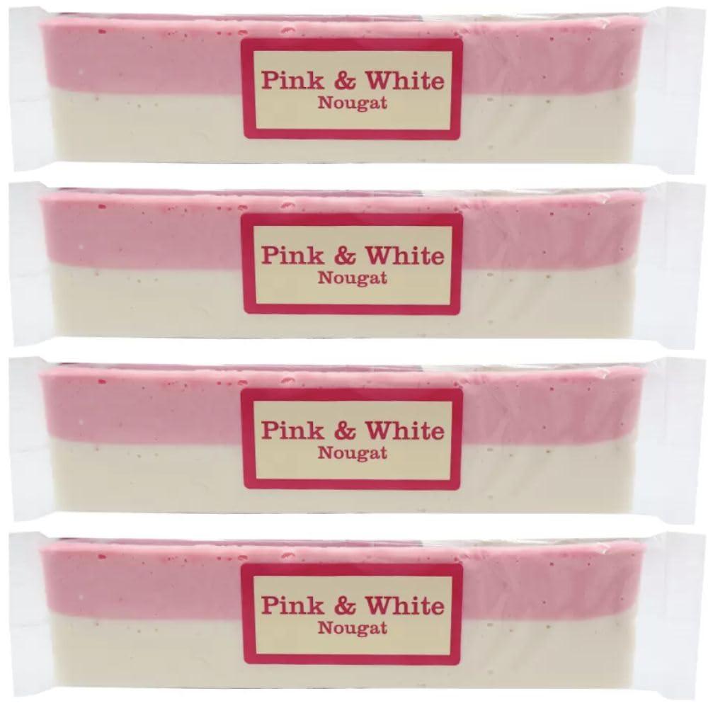 Pink and White Nougat Bars - Four bars of 130g each | Buy Now with ...
