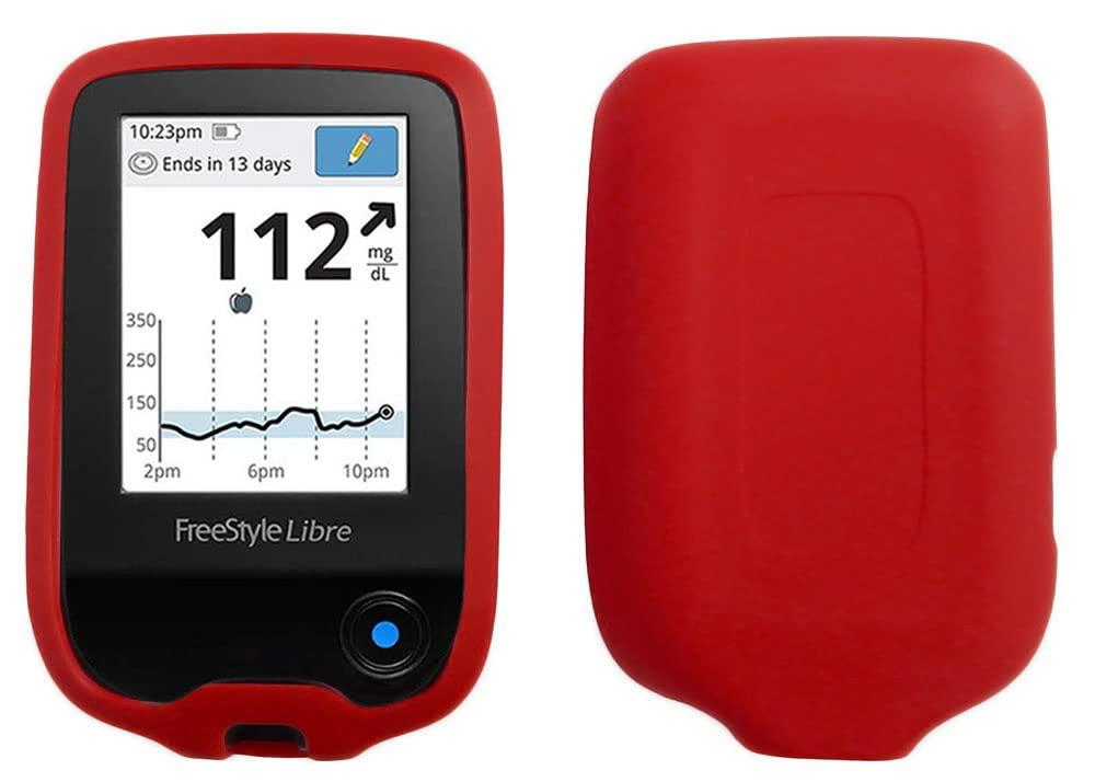 Premium Silicone Case for Freestyle Libre/Freestyle Libre 2 - Red | CGM ...