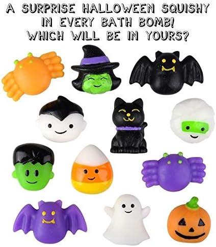Spooky Kids Bath Bombs with Surprise Squishy Toy | Halloween Bath Bomb ...