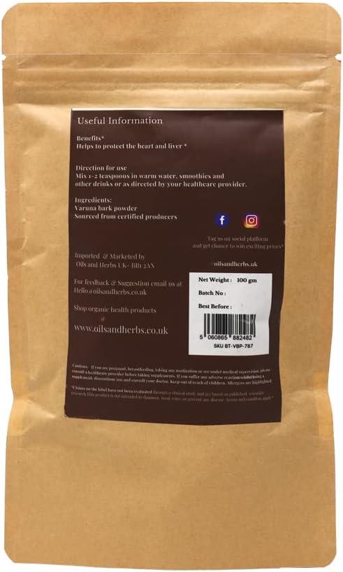 Clean Organic Varuna Bark - Crataeva nurvula-100% Pure and Natural 500 ...