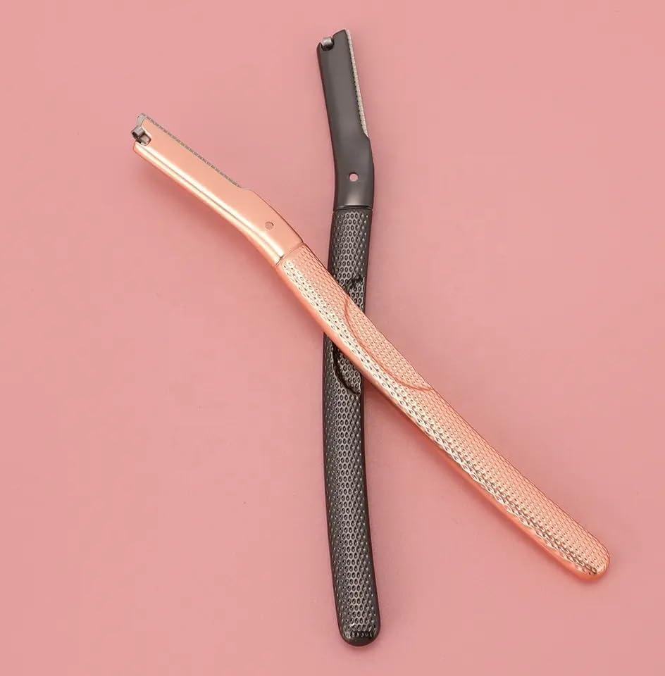 Groomixx Premium Quality Eyebrow Razor Metal Handle Biodegradable ...
