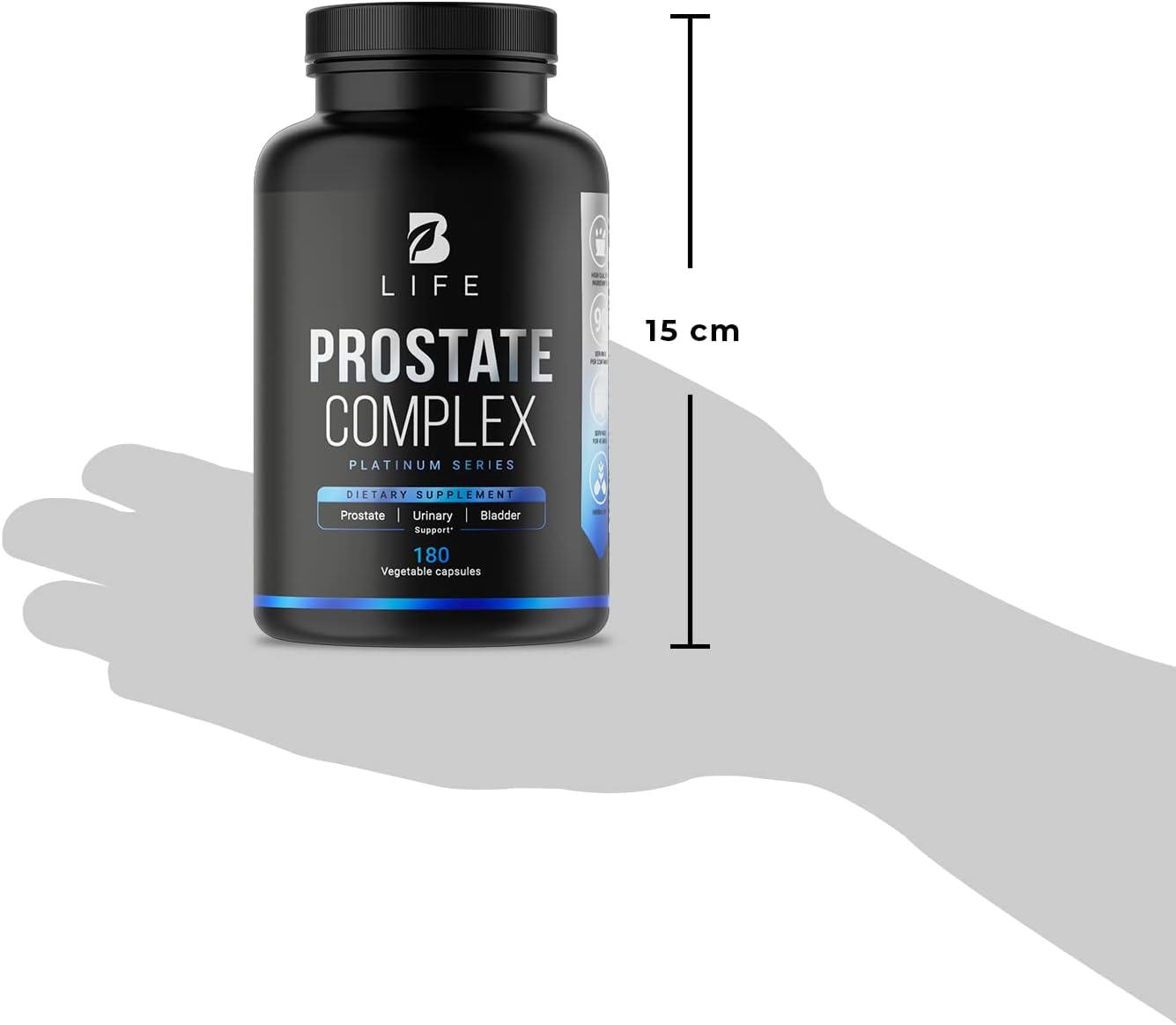 Prostate Supplement for Men 180 Caps - with Saw Palmetto, Pumpkin Seeds ...
