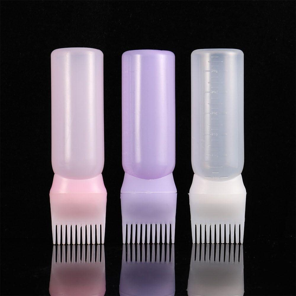 Applicator Bottles Plastic Hair Dye tool Hair Colouring Dispensing Comb ...