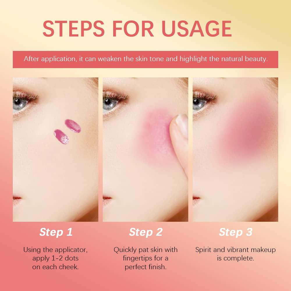 Dewy Liquid Blush for Cheeks - Lightweight, Long-Lasting, Waterproof ...