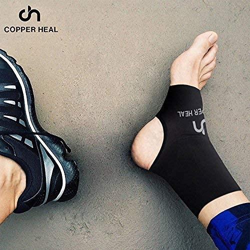 COPPER HEAL Ankle Compression Sleeve (PAIR) | Copper Infused Arch ...