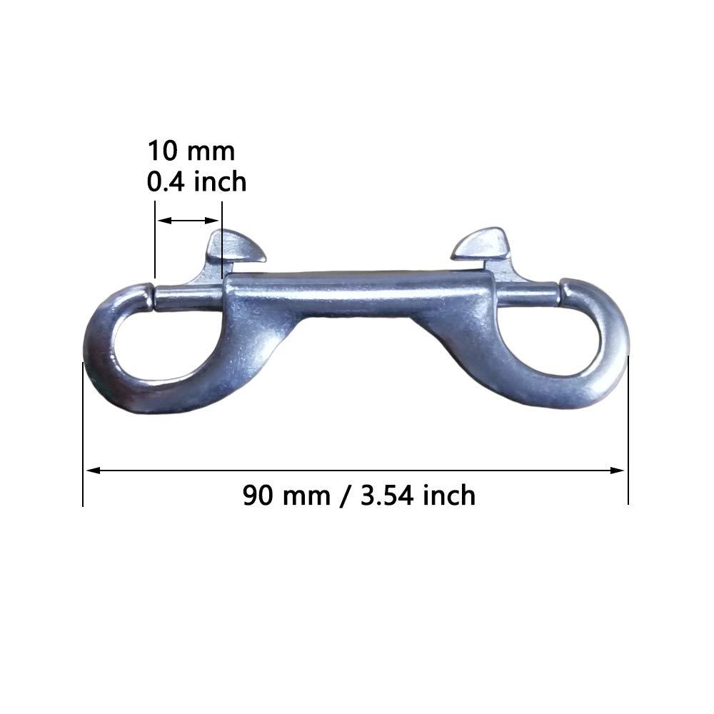 TownTrek 316 Stainless Steel Bolt Snaps 2 Pack - Heavy Duty Double ...