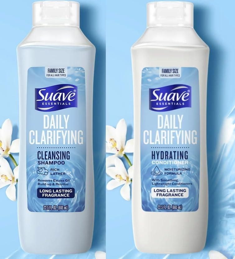 Suave Daily Clarifying Shampoo & Conditioner Set - 22 Fl Oz | Best for ...