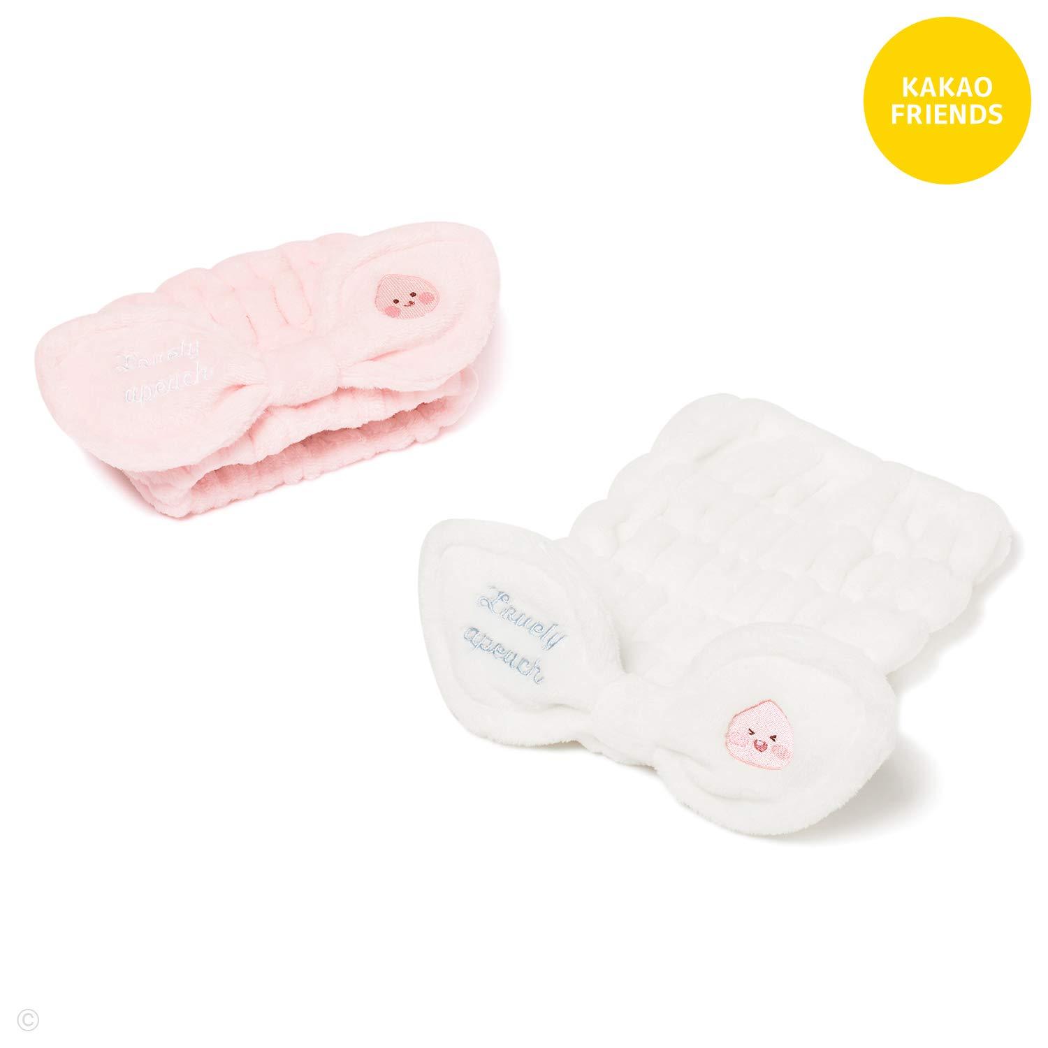 KAKAO FRIENDS Lovely Apeach Ribbon Hair Turban Bath Wrap (Pink ...