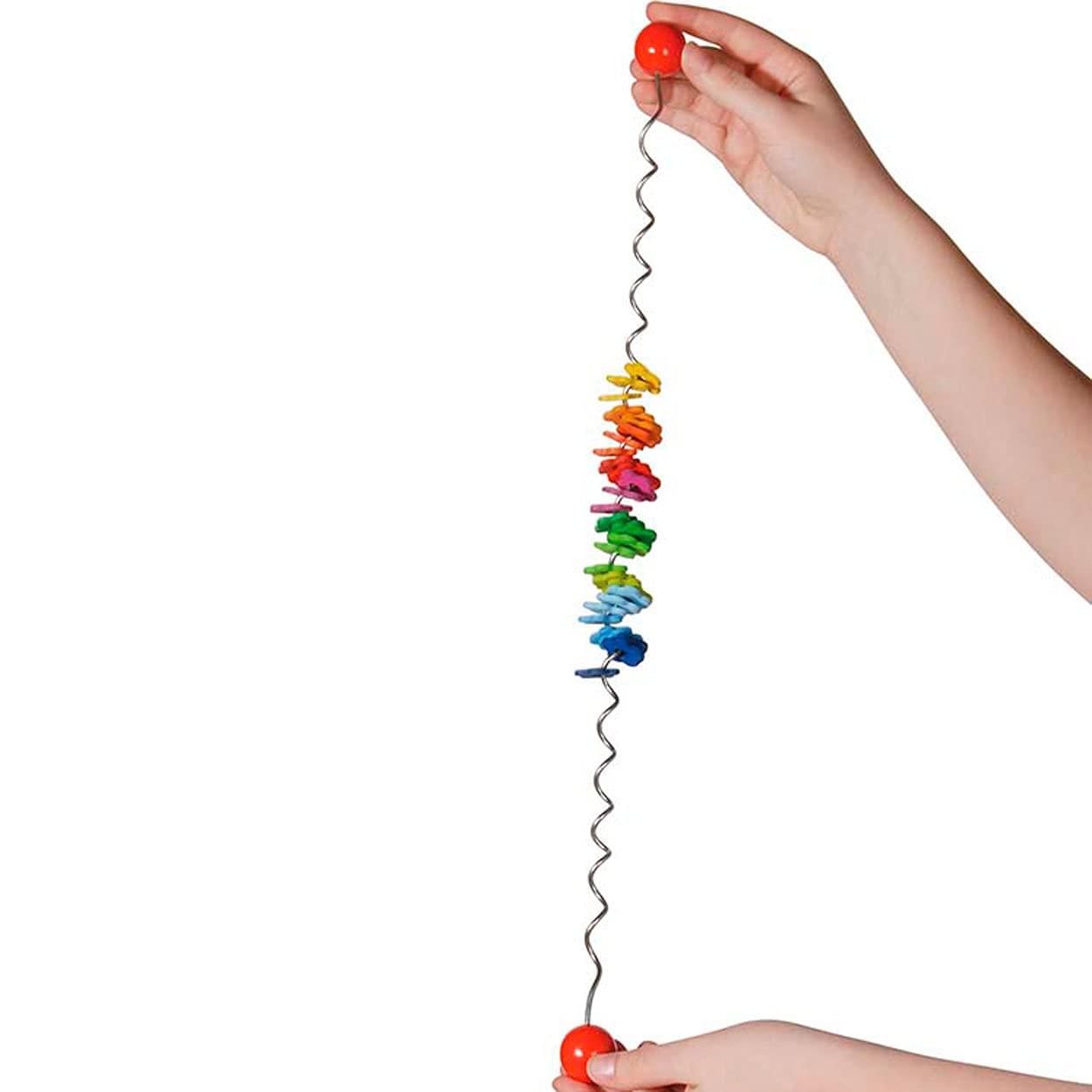 Goki 53907 Rainbow Spiral - Colorful Mixed Spiral Toy | International ...