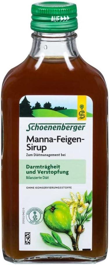Schoenenberger Manna-Fig Syrup for Constipation & Intestinal Health 600 ...